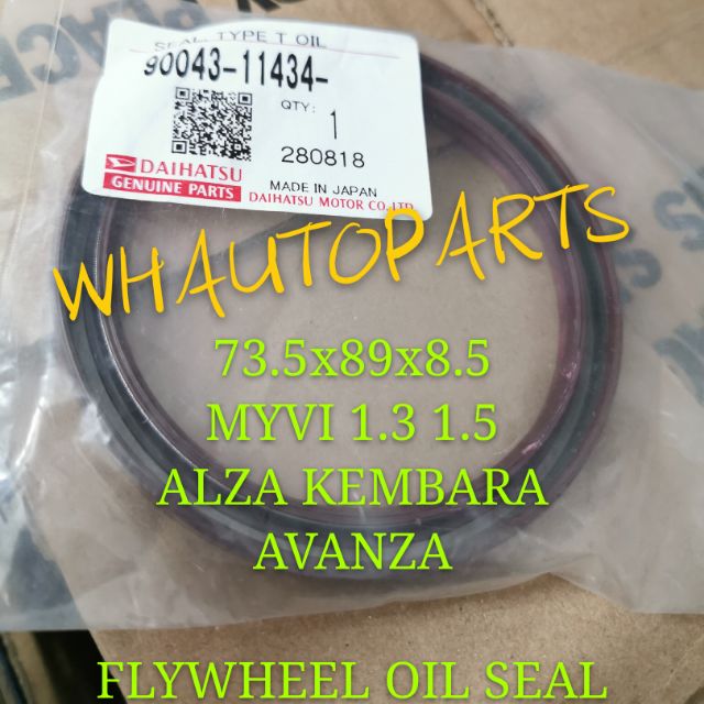 ORIGINAL DAIHATSU JAPAN FLYWHEEL OIL SEAL PERODUA MYVI , AVANZA ... ORIGINAL DAIHATSU JAPAN FLYWHEEL OIL SEAL PERODUA MYVI , AVANZA ...