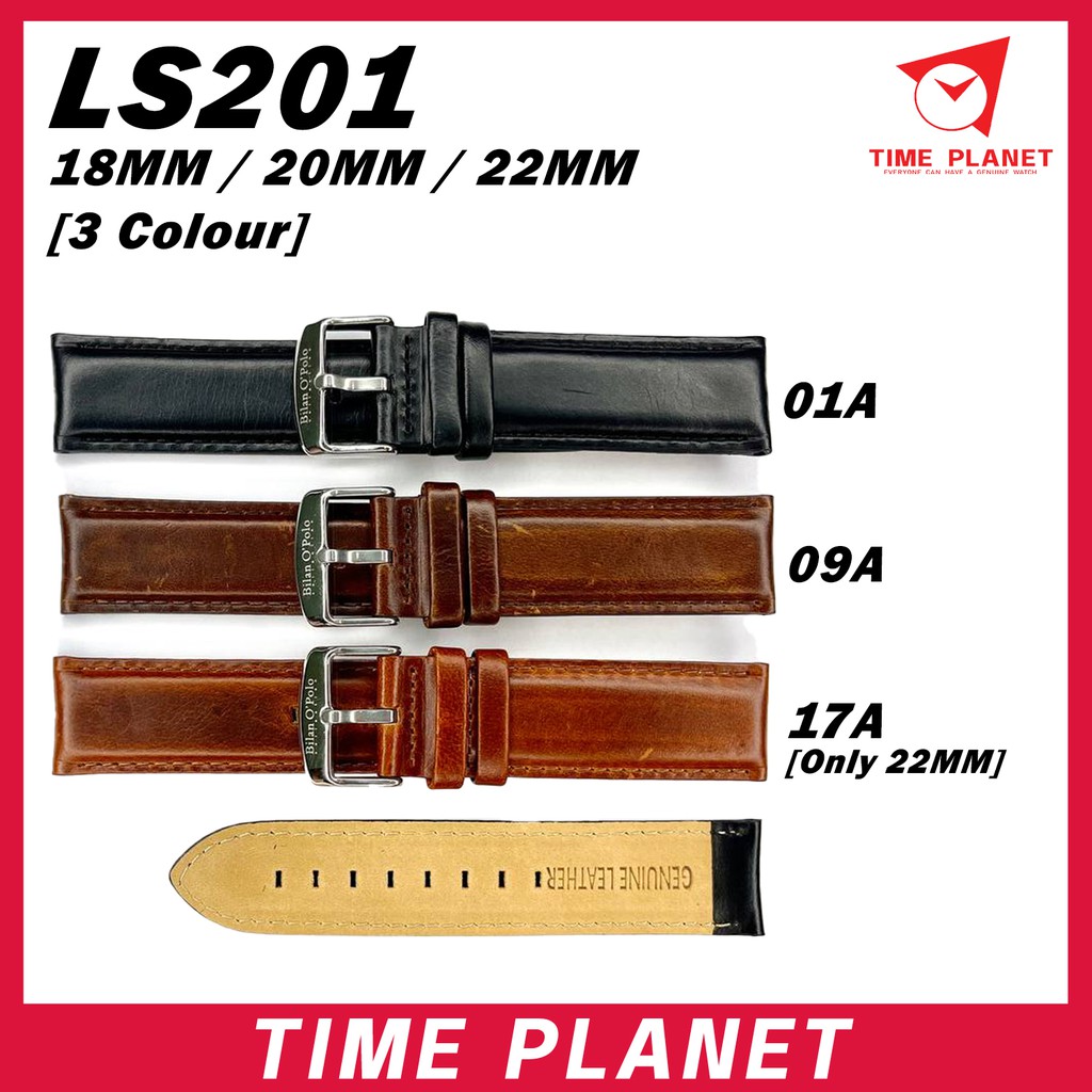 BilanO' Polo Collection Genuine Leather Watch Band Men Watchband Strap ...