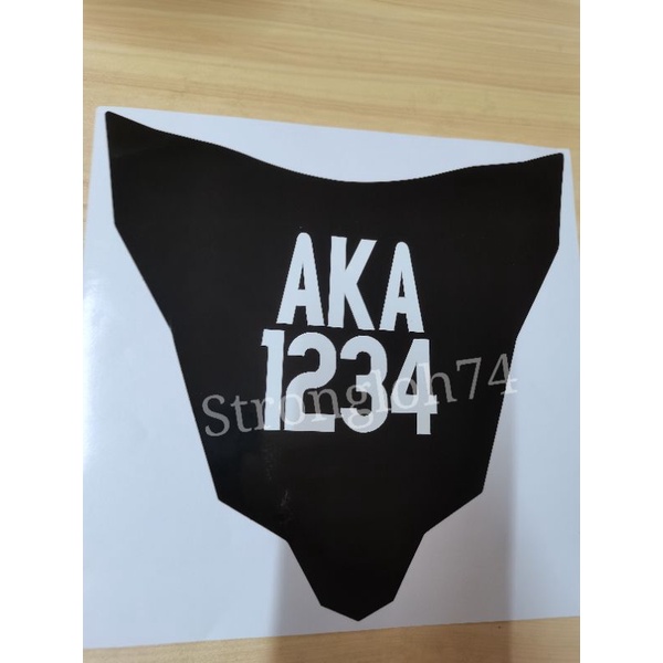 YAMAHA Y16 Y16ZR STICKER NOMBOR PLATE DEPAN | Shopee Malaysia