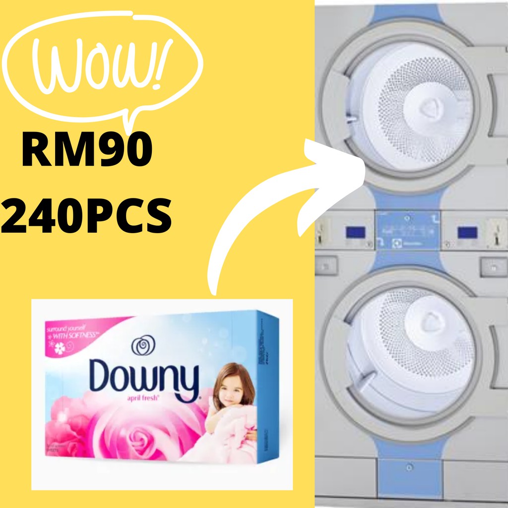 ORIGINAL DOWNY DRYER SHEET 240 PIECES | Shopee Malaysia