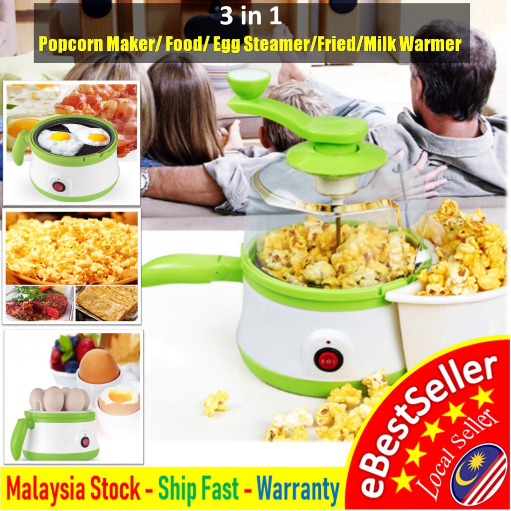 Multifunction Cooker Popcorn Maker Egg Steamer Machine Rice | Shopee ...
