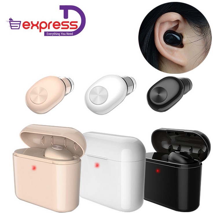 Bluetooth Headphones Gs-Mini Ultralight V4.1 Wireless Mini Invisible ...