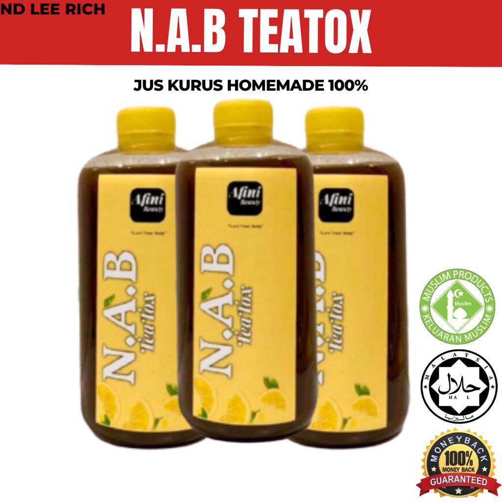 ORI HQ N.A.B TEATOX NAB TEATOX JUS KURUS HOMEMADE AIR LEMON DETOX AIR ...