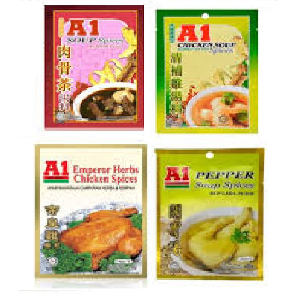 A1 SOUP SPICES / BAK KUT TEH / CHICKEN SOUP / PEPPER SOUP / EMPEROR ...