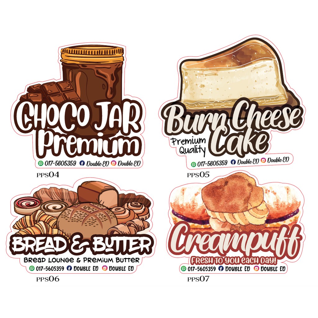 PREMIUM Product Sticker / LABEL / 100PCS / 4CM-5CM | Shopee Malaysia