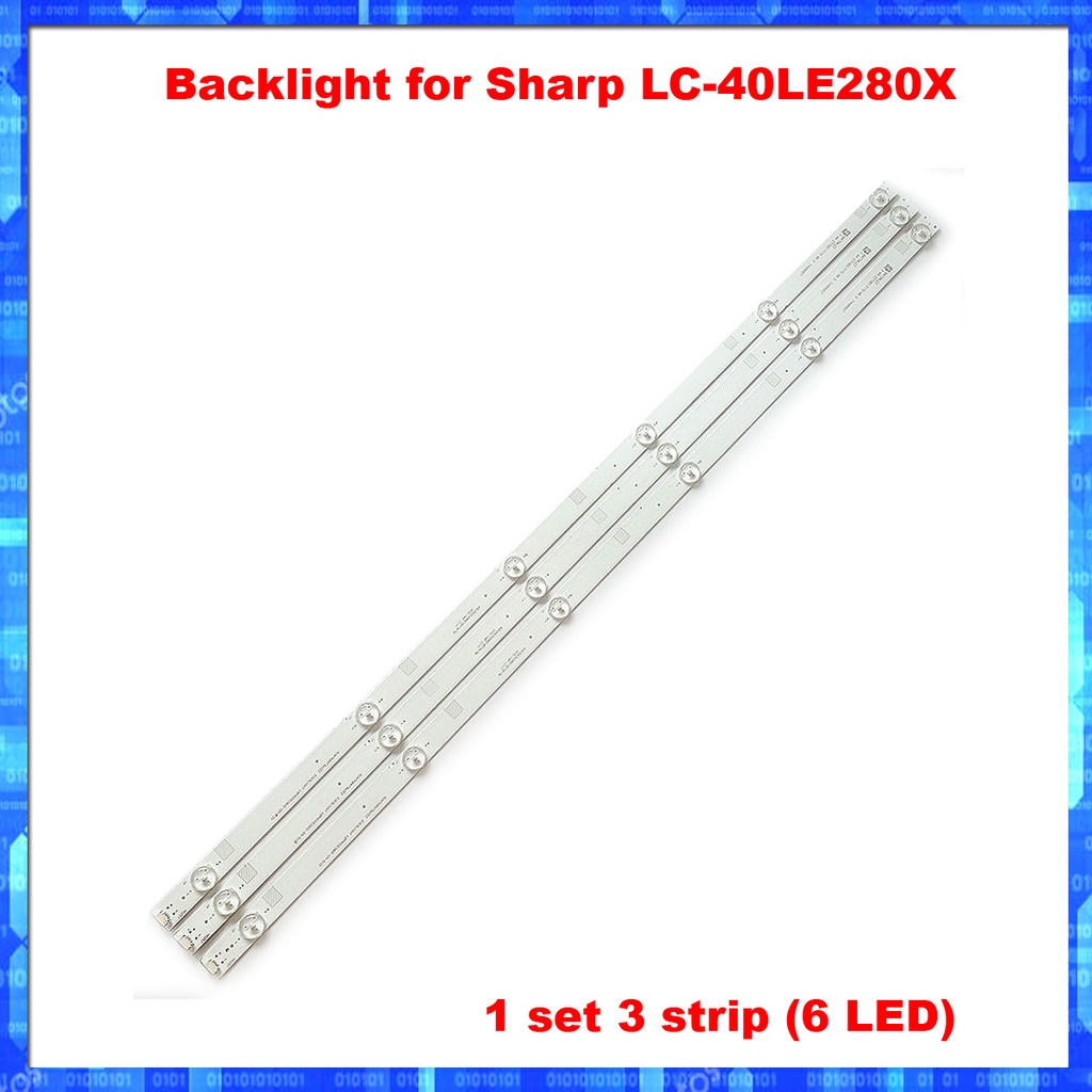NEW Backlight LED- TV Sharp LC-40LE380X, LC-40LE280X, LC-40LE185M ...