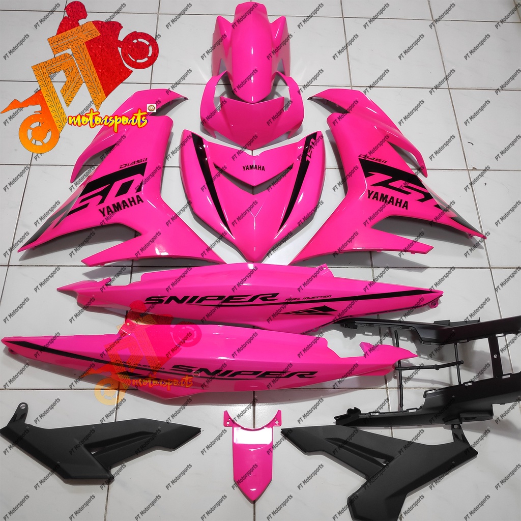 Yamaha Y15ZR Y15 Cover Set Fluorescent Pink Transparent Exciter Sniper ...