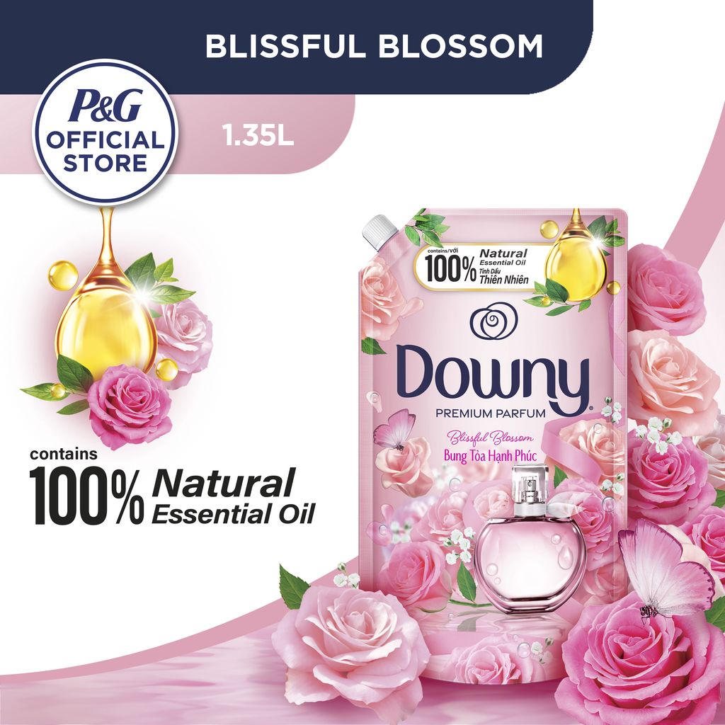 Downy Premium Parfum Blissful Blossom Concentrate Fabric Conditioner (1 ...
