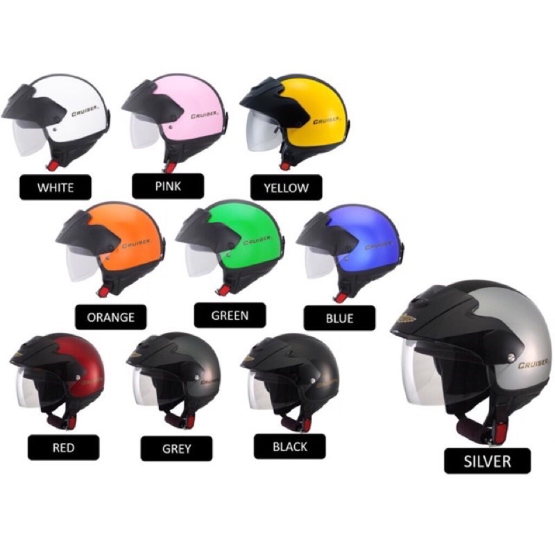 HELMET SGV CRUISER HELMET SEPARUH SGV CRUISER MATT 100% ORIGINAL ...