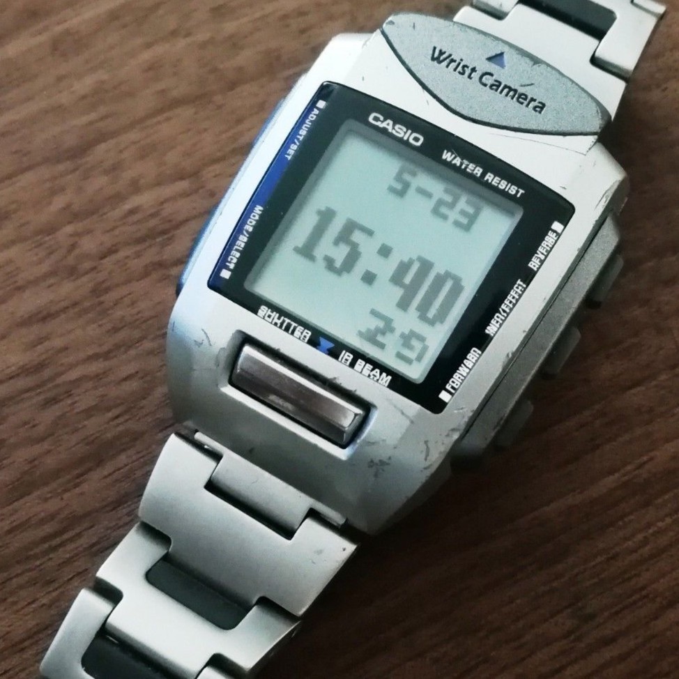 Very RARE Casio WQV-1 mod QW-2220 wrist camera digital watch | Shopee ...