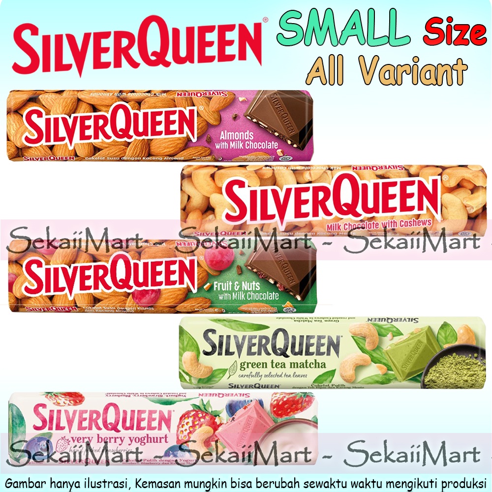 Silverqueen Chocolate Bar All Flavors Small Size - SILVER QUEEN ...
