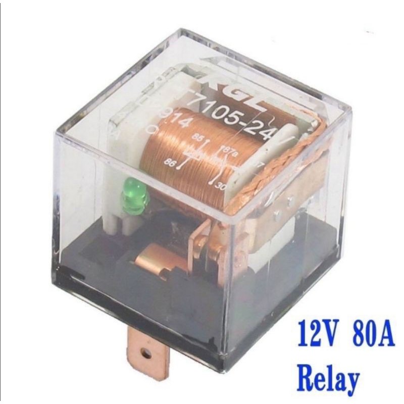 Max 80 Car 12V 80A 5 PIN Relay Transparent Relay 1pcs | Shopee Malaysia