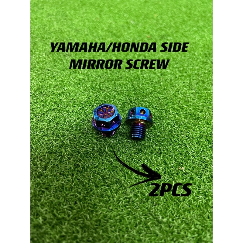 YAMAHA/HONDA SIDE MIRROR SCREW TITANIUM | Shopee Malaysia