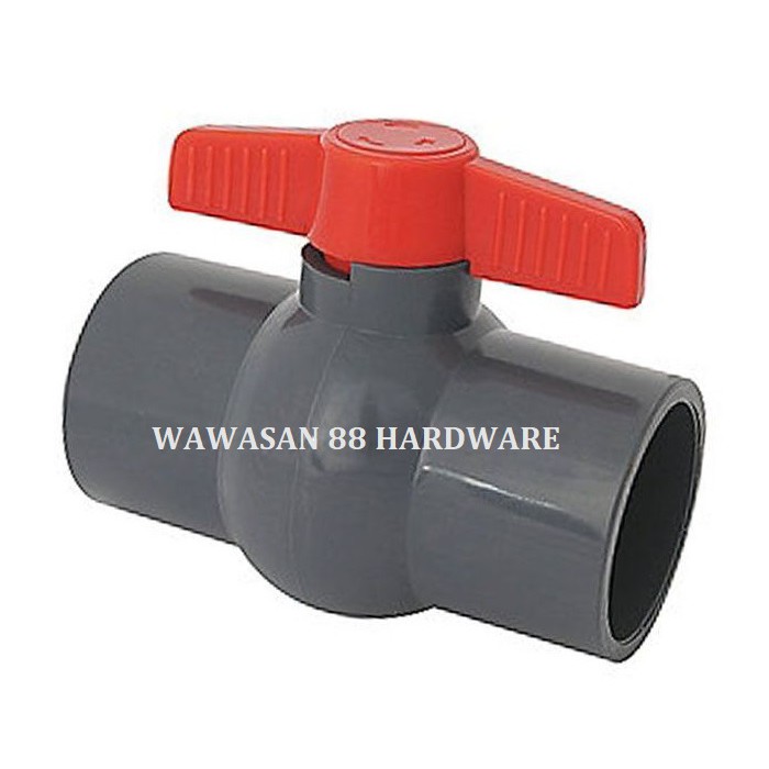 PVC Stop Cock Ball Valve NON THREADED OR THREADED Thread Pipe Fitting ...