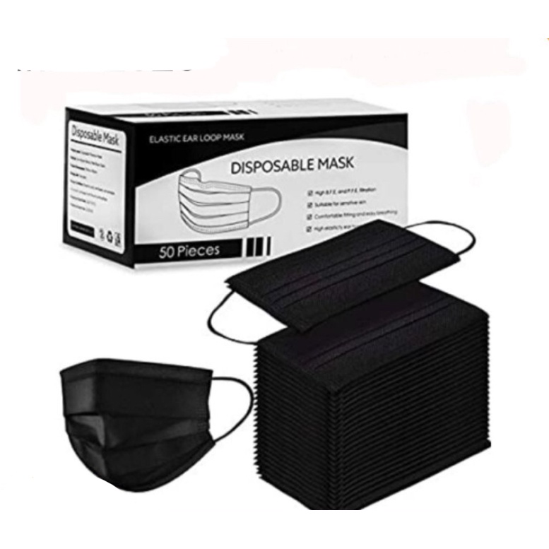 [Ready Stock] 3ply Disposable Face Mask (50pcs/pack) Blue | PGMall