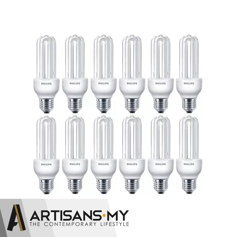 12 PCS Philips Essential Stick Bulb 18W CDL E27 220-240V (Cool Daylight ...