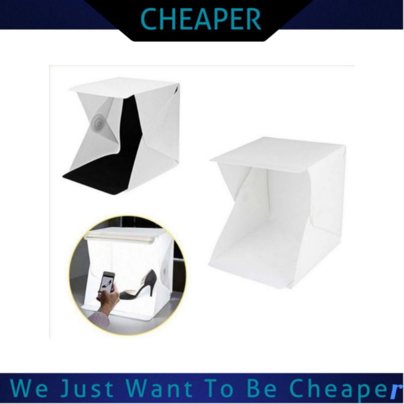 Mini Photo Studio Light Box Portable & Foldable Tent with LED Light ...