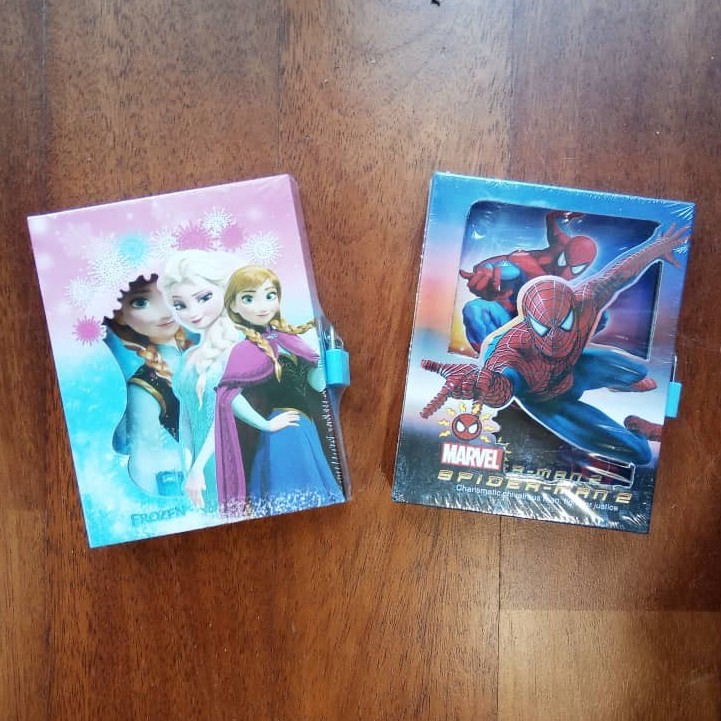 Cute Cartoon Character AMONG US ULTRAMAN SPIDERMAN Frozen Unicorn Diary ...