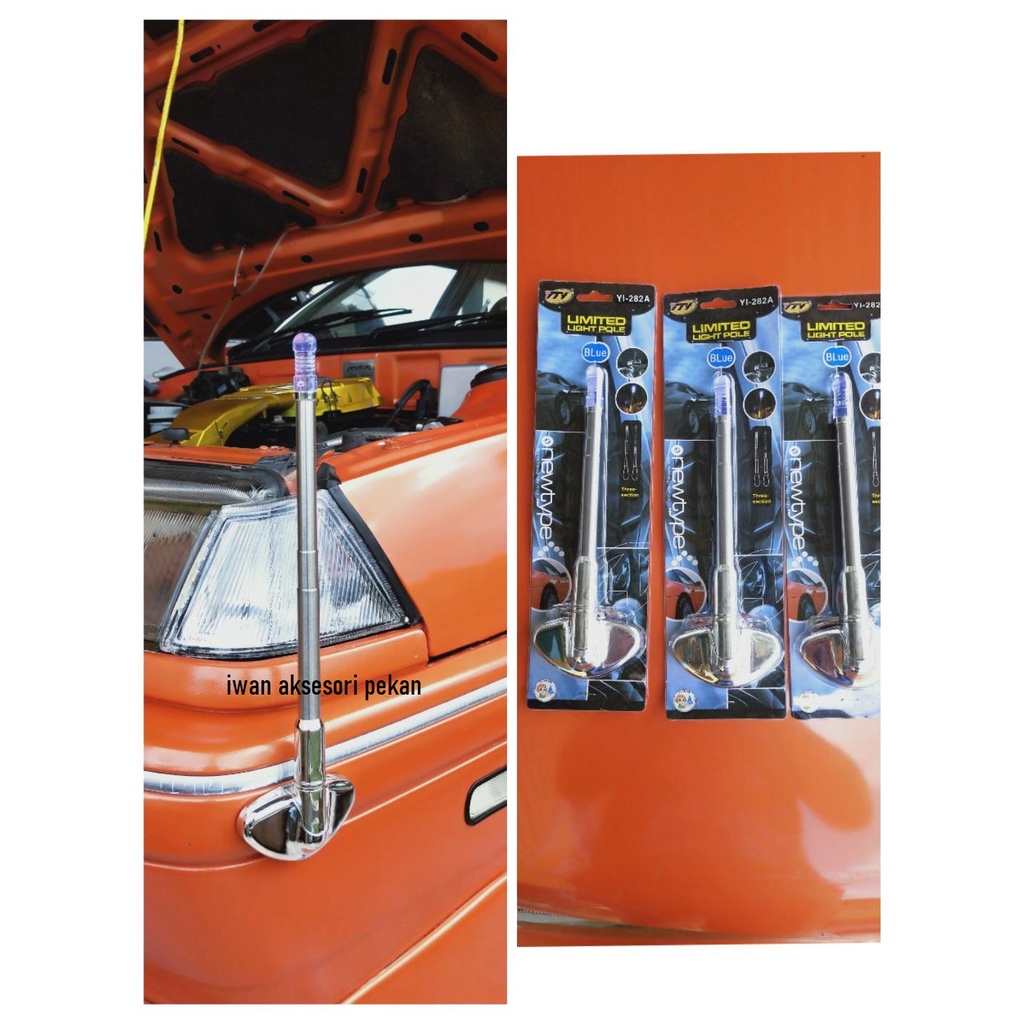 CAR PARKING CORNER POLE ANTENNA JAPAN DESIGN(BLUE LED) | Shopee Malaysia