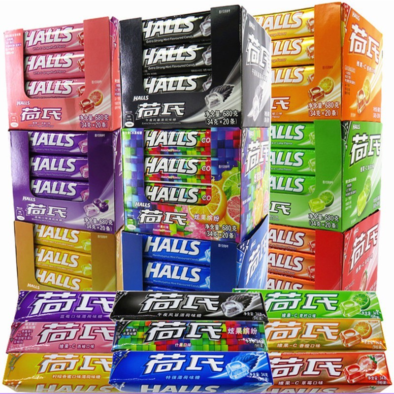 Halls stick Candy Assorted Flavors 20stick x 34gm (1 Box) | Shopee Malaysia