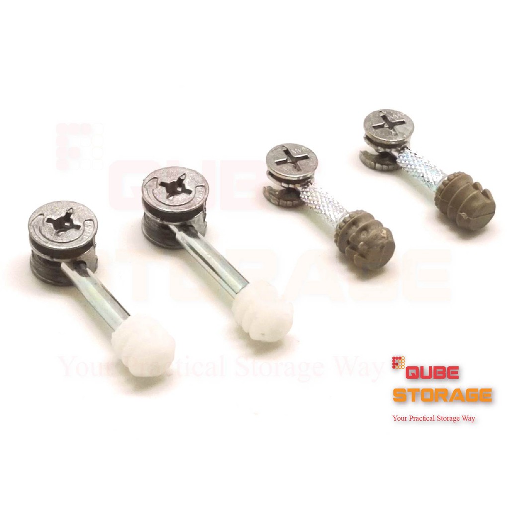 3 in 1 Housing Bolt & Nut Connector Parts Screw Fastener Furniture Cam ...