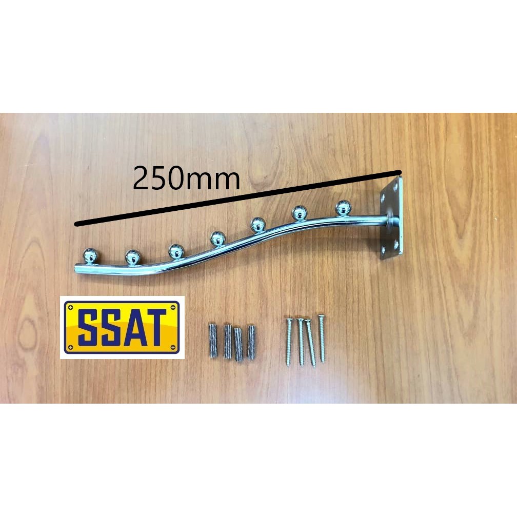[ready stock] Mounted waved waterfall hanger rack 7/8/9 beads garments ...