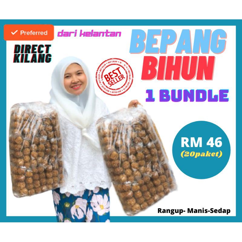 [BEST PRODUK] Bepang bihun @ kuih karas ore Kelate (20paket) | Shopee ...