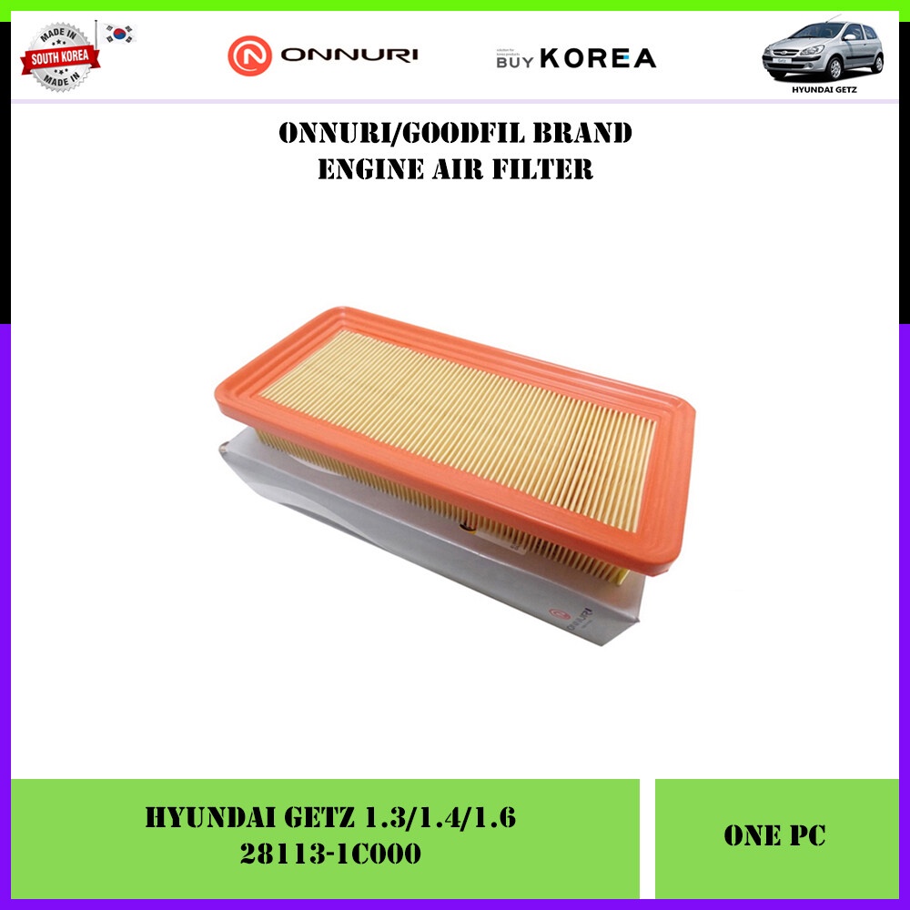 Hyundai Getz 1.3/1.4/1.6 Korea Aftermarket Air Filter (28113-1C000 ...