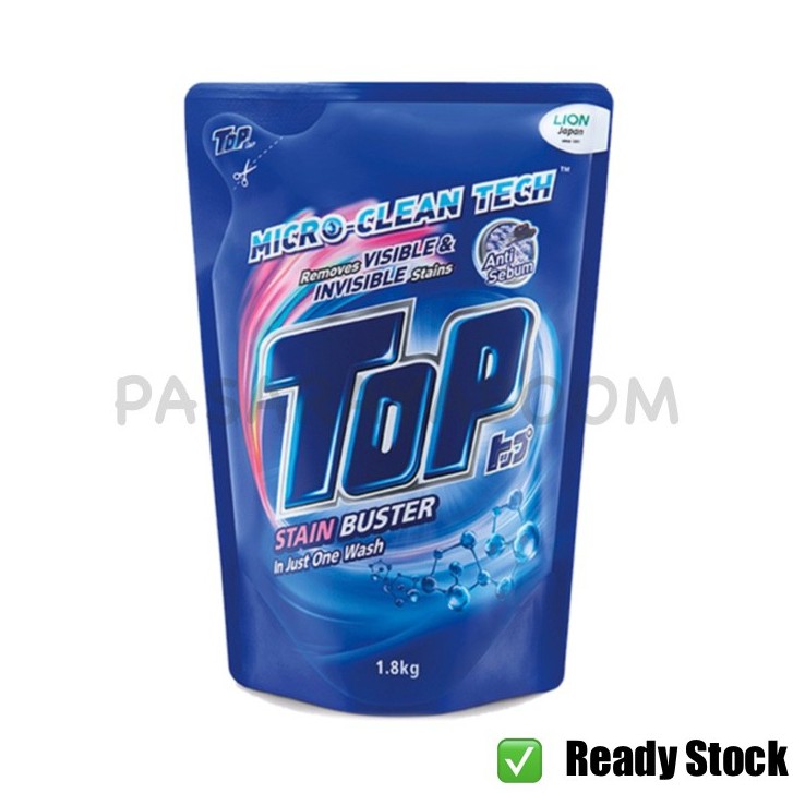 TOP Concentrated Liquid Detergent - Stain Buster (REFFIL - 1.8kg ...