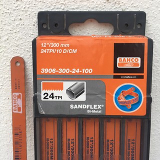 Original Bahco Sweden Sandflex Hand Hack Saw Blade (12''x 24T) Backing ...