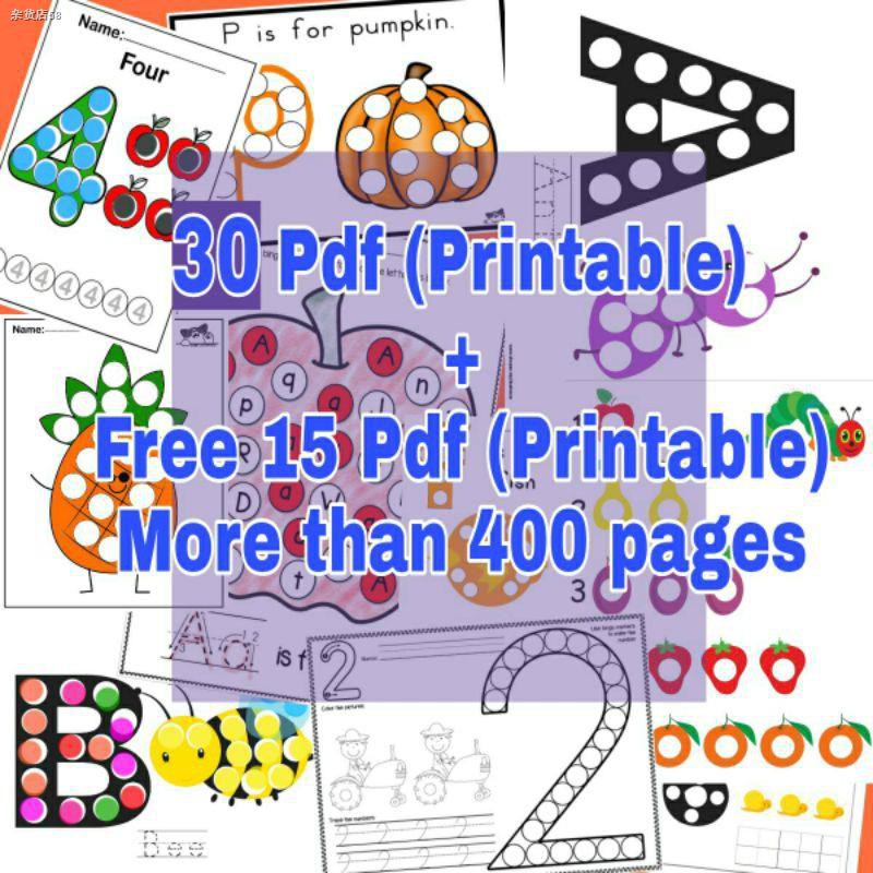 ¤ Combo Do a Dot Activity worksheet for kids Preschool 400+ Pages ...