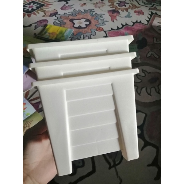 PASU PUTIH EMPAT SEGI 11cm x 11cm / PASU BUNGA SAIZ POKOK SEMAIAN ...