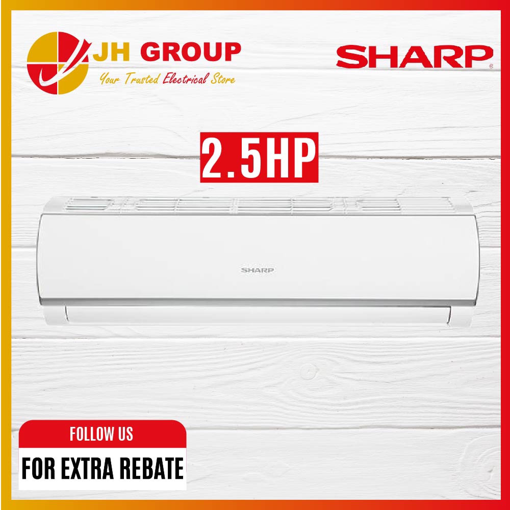 Sharp 2.5hp r32 air conditioner aha24wcd / aua24wcd non inverter ...