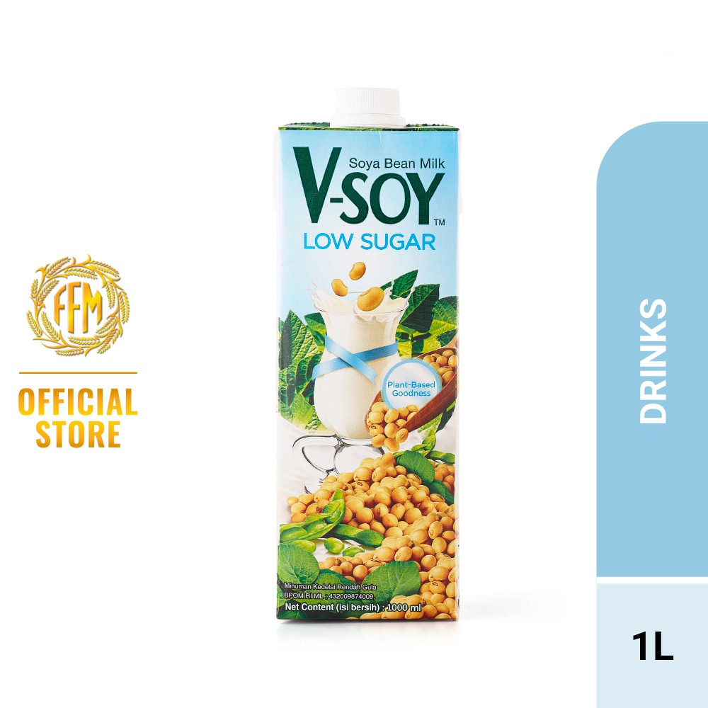 V-SOY Soy Bean Milk - Low Sugar (1L) | Shopee Malaysia