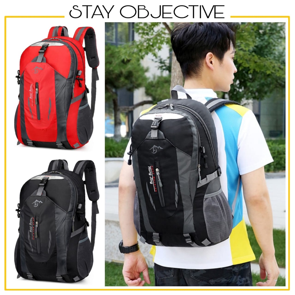 40L Large Capacity Backpack Waterproof Beg Hiking Bag Military Daki ...