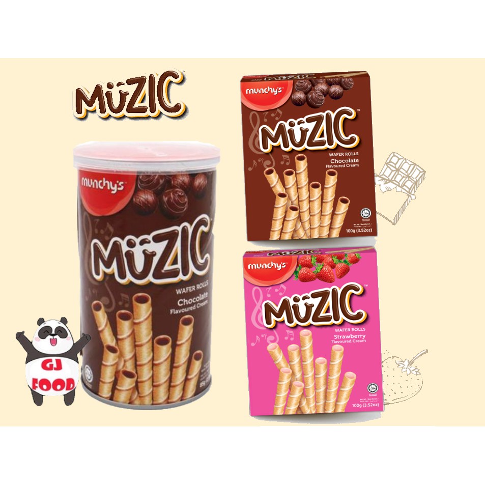 MUNCHY'S MUZIC WAFER ROLL/ JULIE'S LOVE LETTERS WAFER ROLL/CHOCOLATE ...
