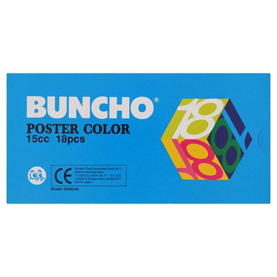 BUNCHO Poster Colour 15cc - 12 Colours OR 18 Colours | Shopee Malaysia