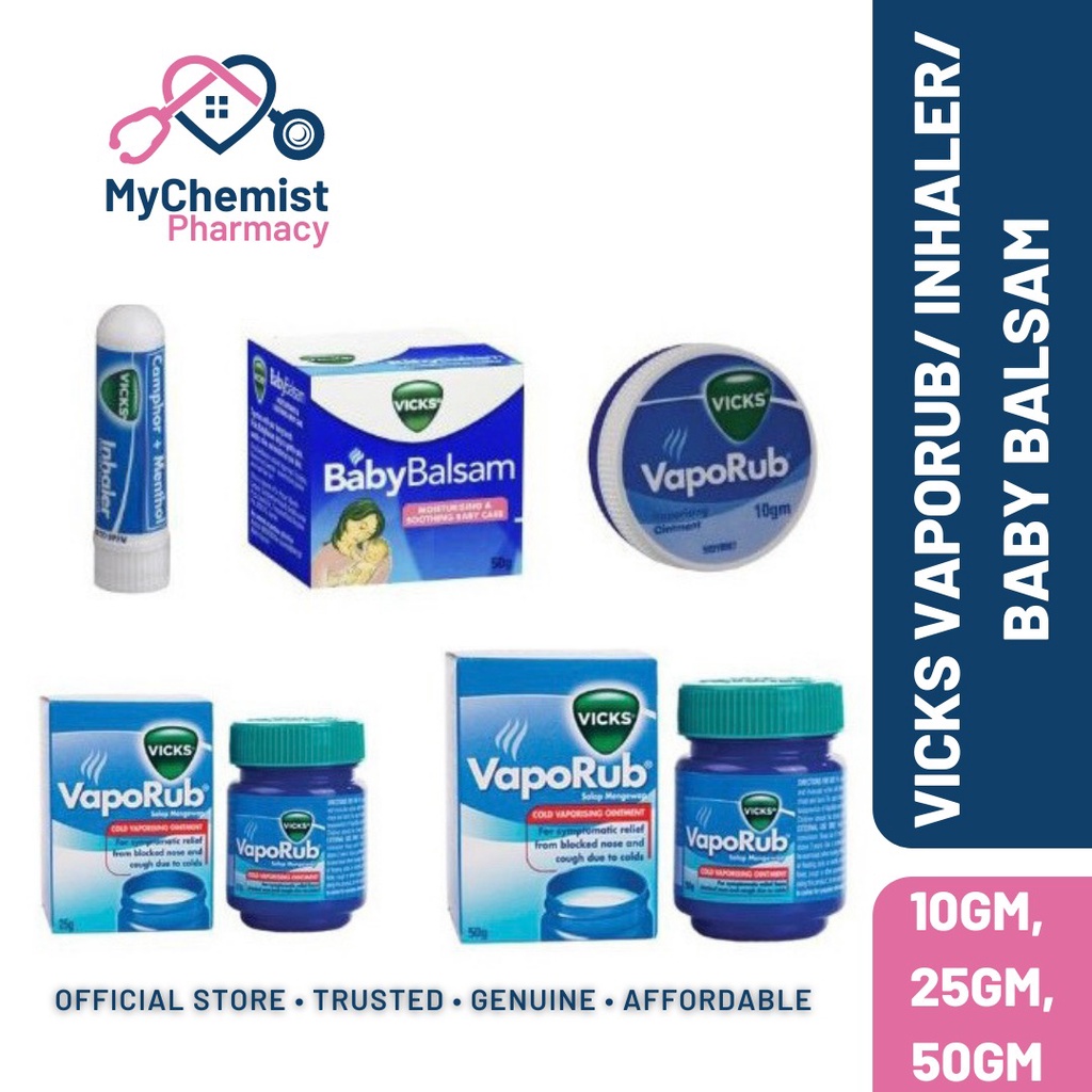 Vicks VapoRub All Size / Inhaler / Baby Balsam | Shopee Malaysia