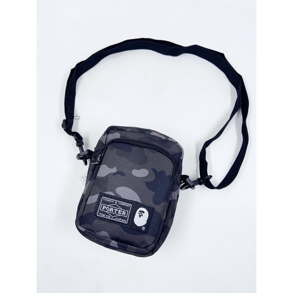 BAPE A Bathing Ape Waterproof Mini Nylon Sling Bag Chest Bag Crossbody ...