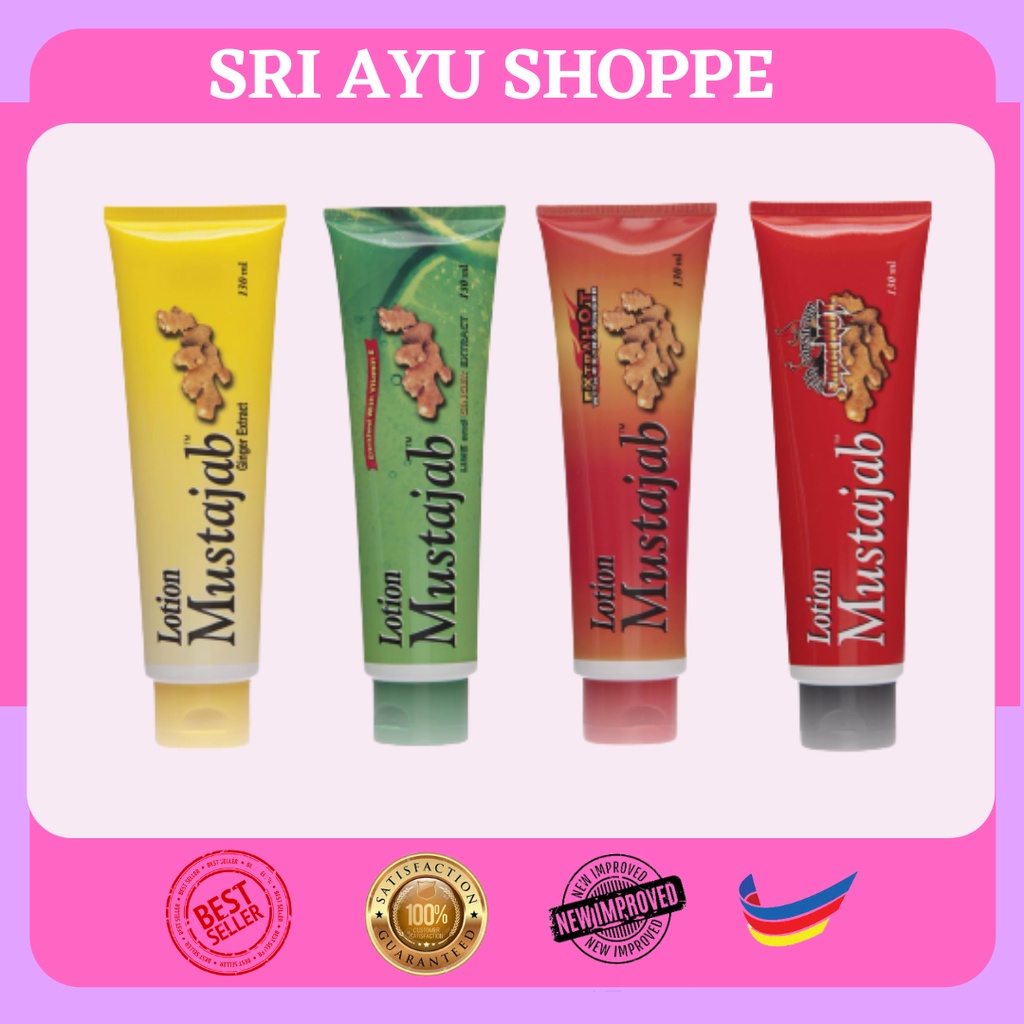 Losyen Mustajab Super Hot/Xtra Hot/Halia+Limau/Halia-Losyen Kuruskan ...