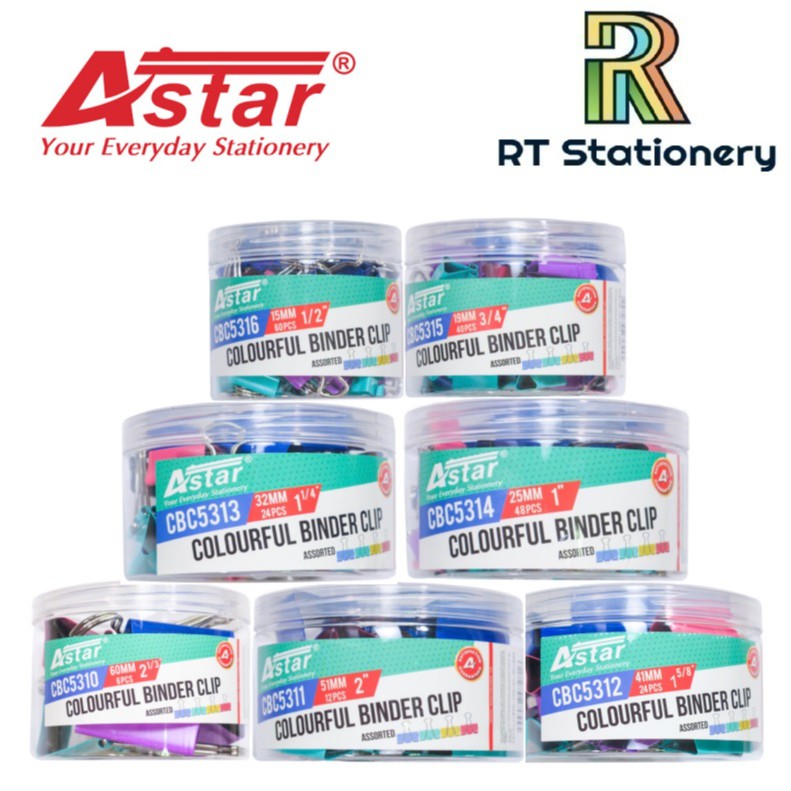 Astar Colourful Binder Clip 1pcs | Shopee Malaysia