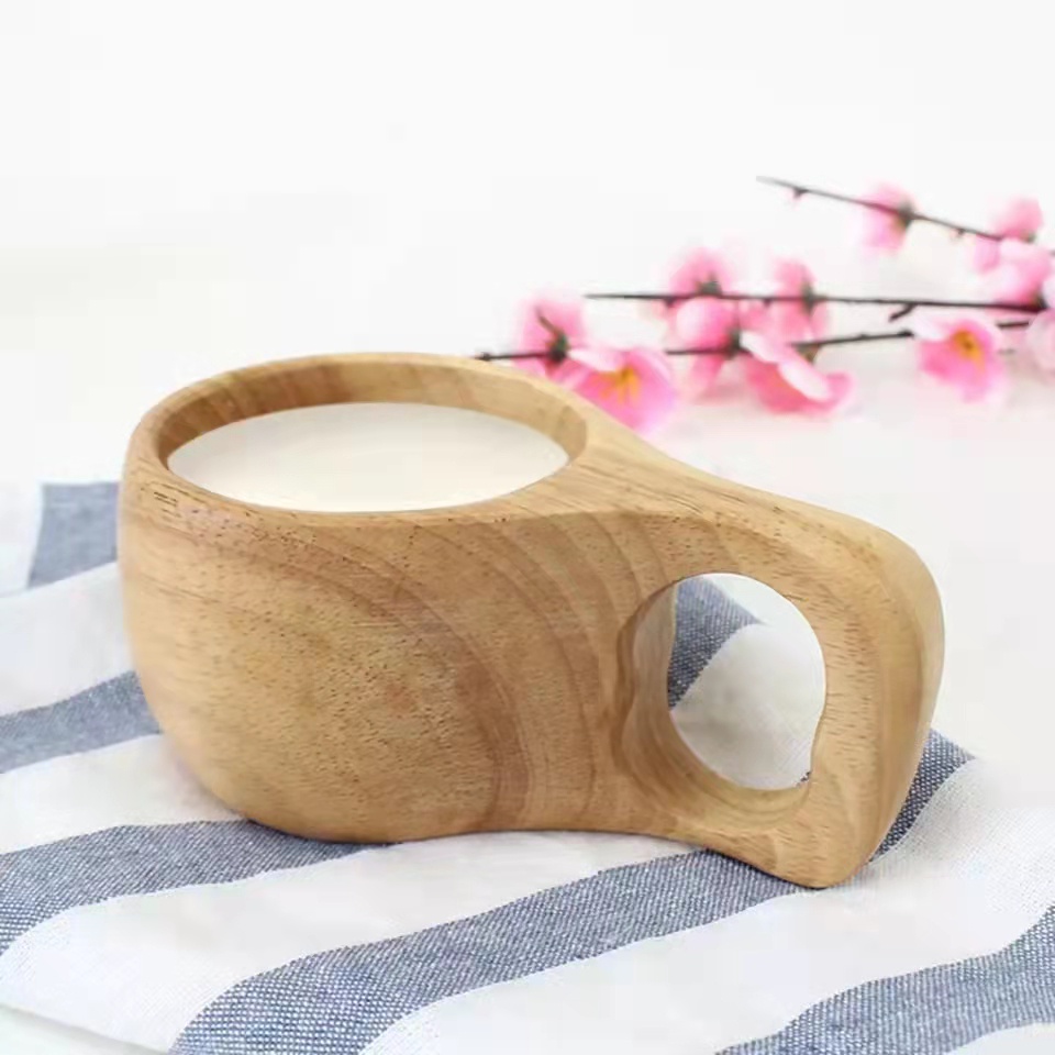 Handmade Wooden Handcraft Mug Wood Cup for Hot Drinks Hot Beverages ...
