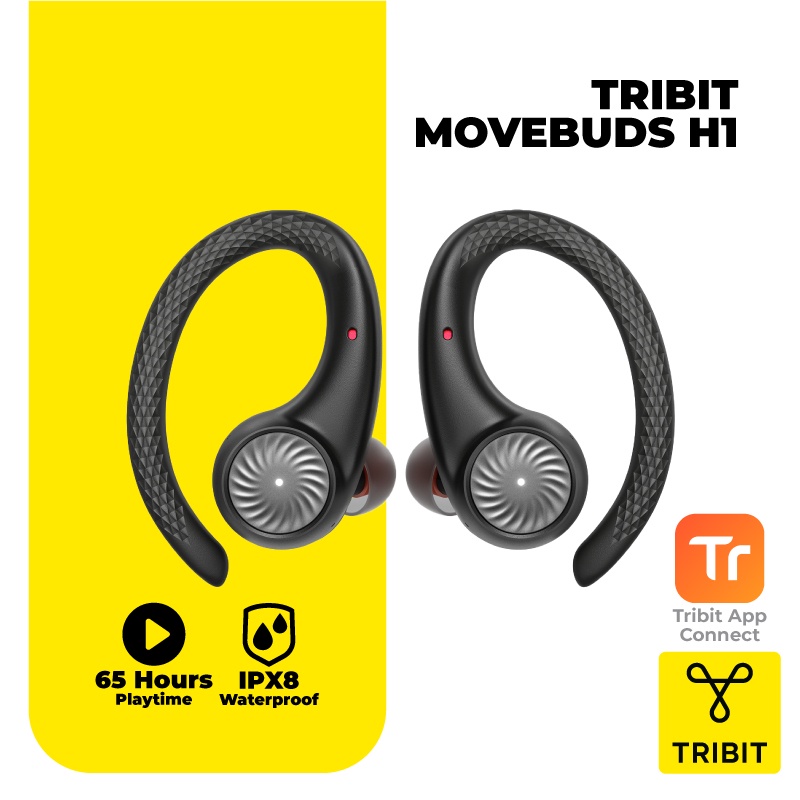 Tribit MoveBuds H1 Wireless Earbuds IPX8 Waterproof 65H Playtime with ...