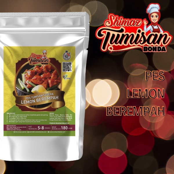 Pes Masakan Lemon Berempah. Perencah masak 1Kg ayam / daging cooking ...