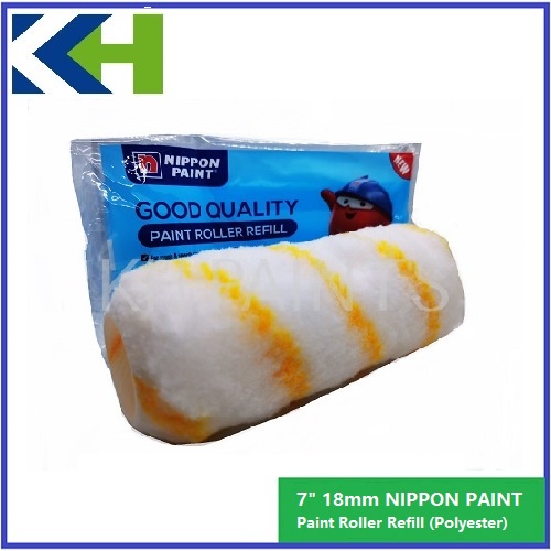 NIPPON PAINT POLYESTER ROLLER REFILL 7" (18mm) | Shopee Malaysia