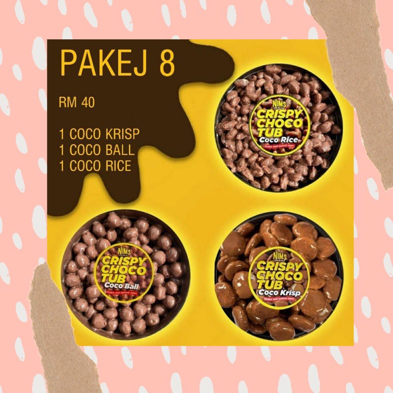 (PAKEJ 8) NIMS CRISPY CHOCOTUB | Shopee Malaysia