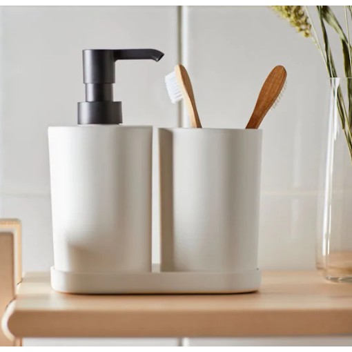 Ikea Soap Dispenser Set Brush Holder | Shopee Malaysia