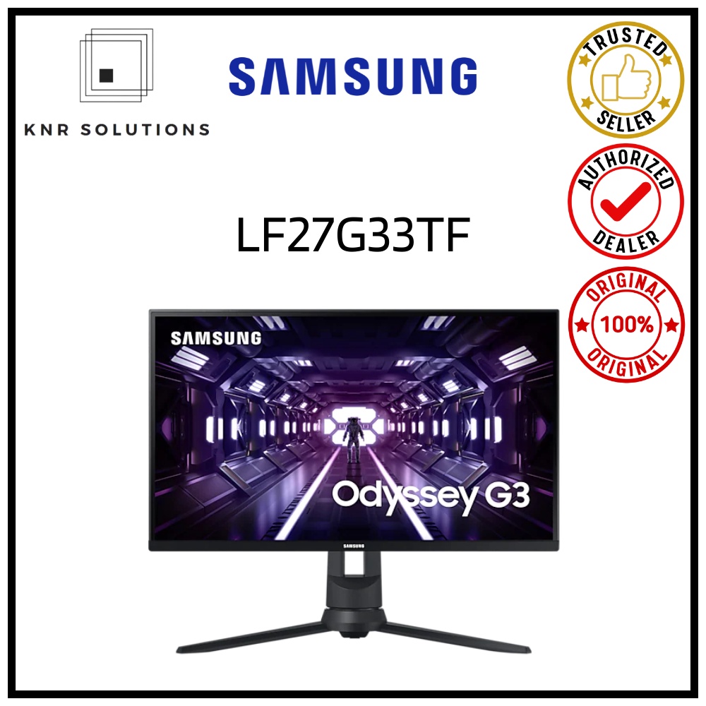 SAMSUNG ODYSSEY G3 LF27G33TF 27" 144Hz 1ms FHD Flat Monitor | Shopee ...
