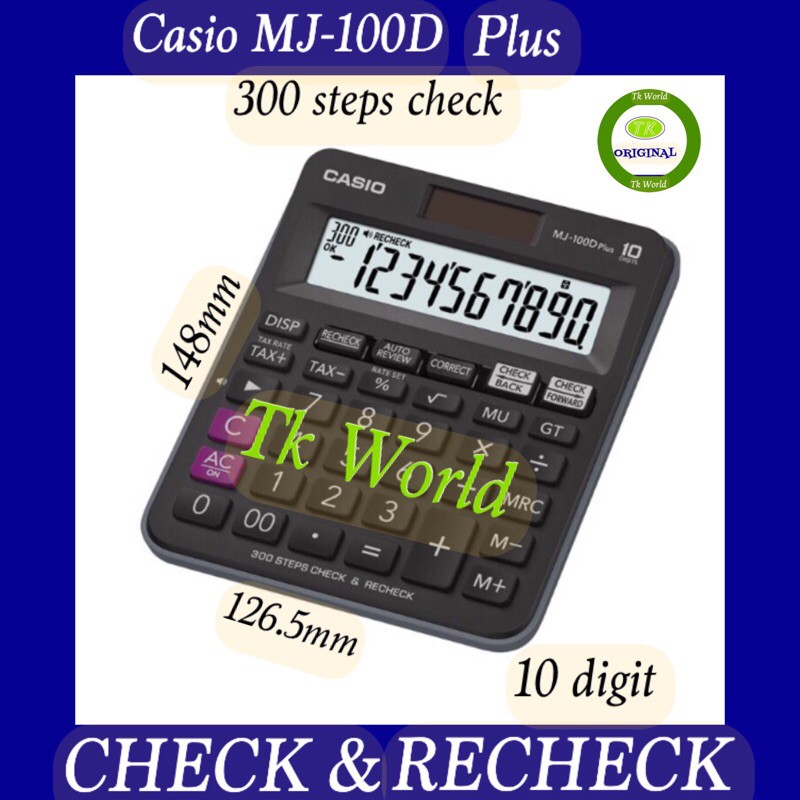 Casio Desktop Calculator MJ-100D Plus | Shopee Malaysia
