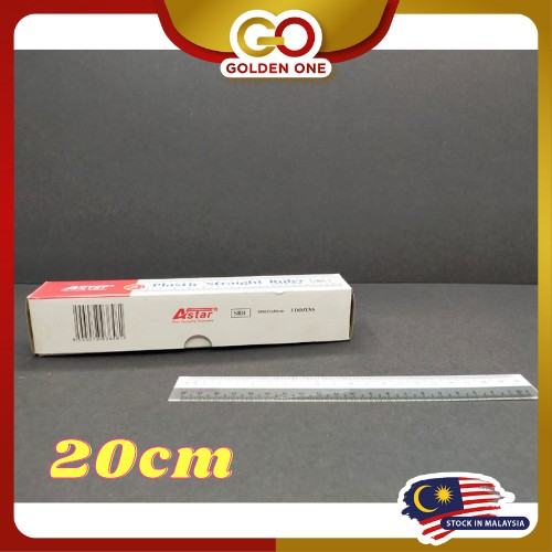 Astar Plastic Ruler 20cm SR8 (Thicker) | Shopee Malaysia